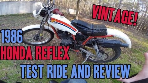 1986 Honda Reflex Tlr200 Test Ride And Review Vintage Trials Bike