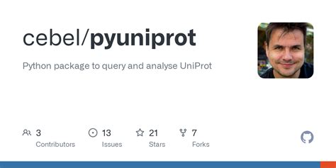 Github Cebelpyuniprot Python Package To Query And Analyse Uniprot