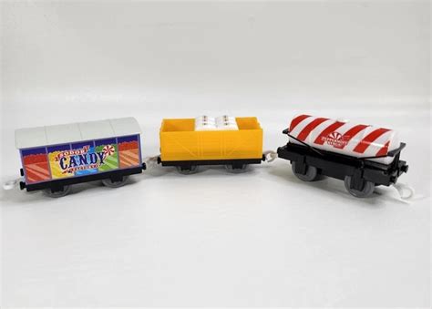 Thomas And Friends Trackmaster Sodor Candy Co Cargo Cars 2009 £17 69 Picclick Uk
