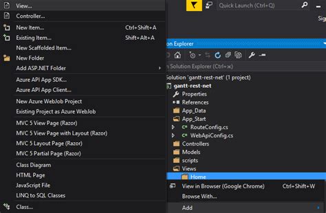 Using DHTMLX Gantt Chart With ASP NET And REST API