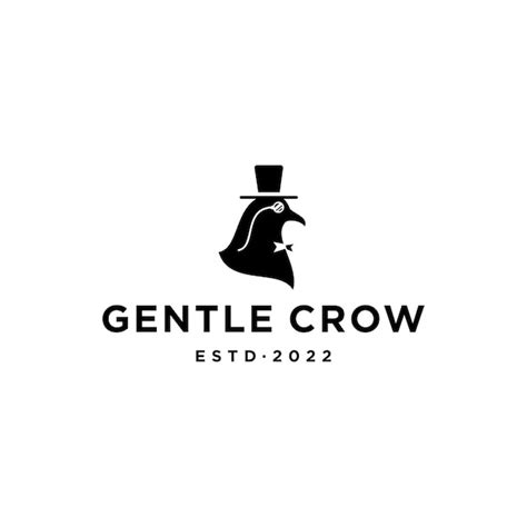 Premium Vector Crow Wearing Classic Hat Bowtie And Vintage Monocle