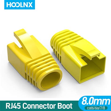 Hoolnx Rj45 Boots Ethernet Network Cable Strain Relief Boots Cable Rj45 Connector Plug Covers 8