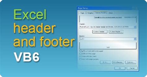 How To Export Excel With Header And Footer In Page From Vb6 Reasyxls