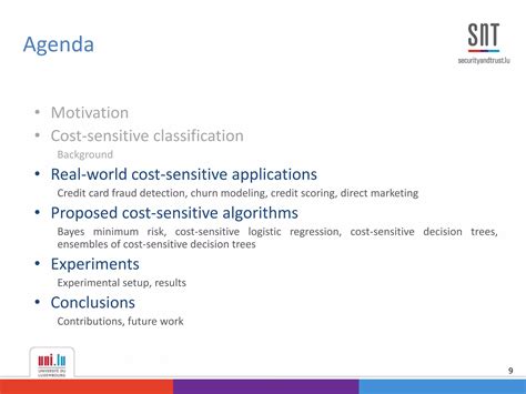 Phd Defense Example Dependent Cost Sensitive Classification Ppt