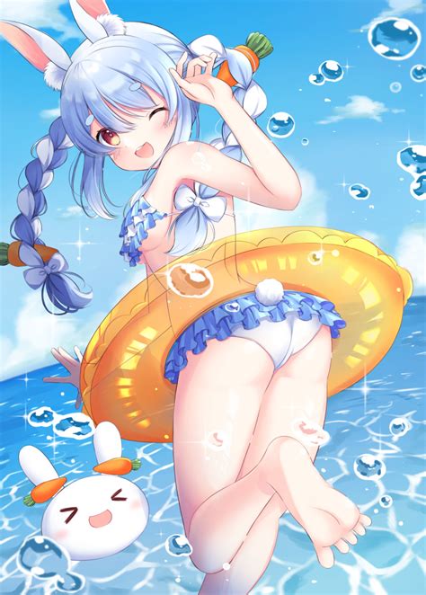 Hajime Yo Usada Pekora Hololive Highres 1girl Animal Ear Fluff