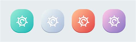 System Line Icon In Flat Design Style Configuration Signs Illustration