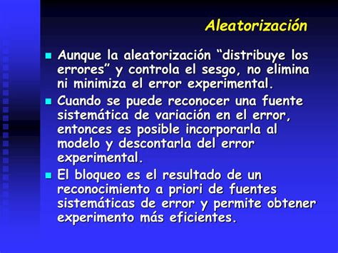 Ppt Elementos Del Diseño De Experimentos Y Análisis De La Varianza