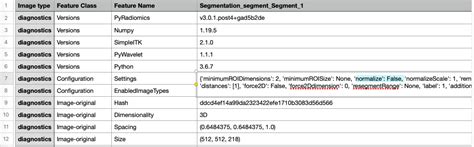 Radiomics Pyradiomics Normalize False Ture