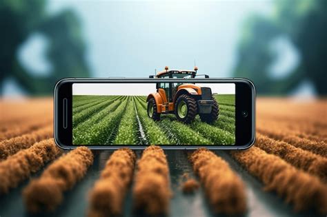 Premium Photo Futuristic Technology Trend In Smart Farm Concept