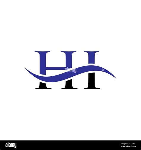 Hi Combine Letter Logo Vector Template Letter Hi Logo Design Modern