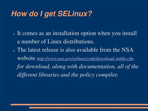 Ppt Selinux Mandatory Access Control In Linux Powerpoint Presentation Id9561661