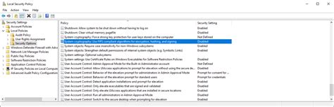 Enable FIPS On Microsoft Windows