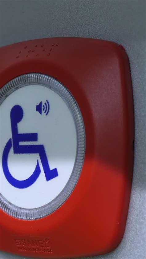 Close Up Button For Disabled People Media Help Button For People With