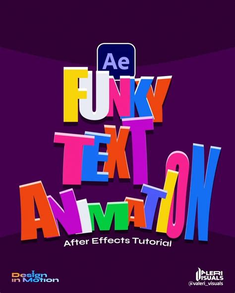 funky text animation tutorial in adobe after effects