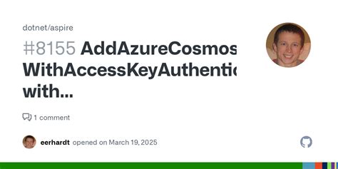 Addazurecosmosdb Withaccesskeyauthentication With