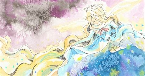Pixiv今日のお題 「星空ドレス」 花茶のイラスト Pixiv