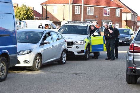 Armed Police At The Scene Of Incident In Stockton Teesside Live