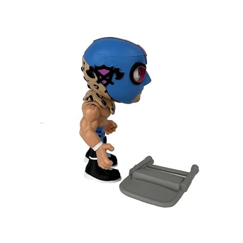 Legends Of Lucha Libre Luchacitos Konnan Blue Suit 3 Inch Mini Act
