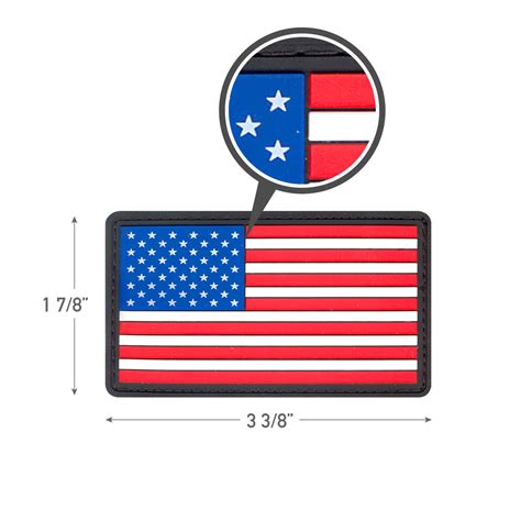 Pvc Rwb American Flag Hook And Loop Patch Grandpopsarmynavy