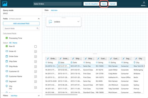 Create Business Intelligence Dashboards Using Amazon Quicksight