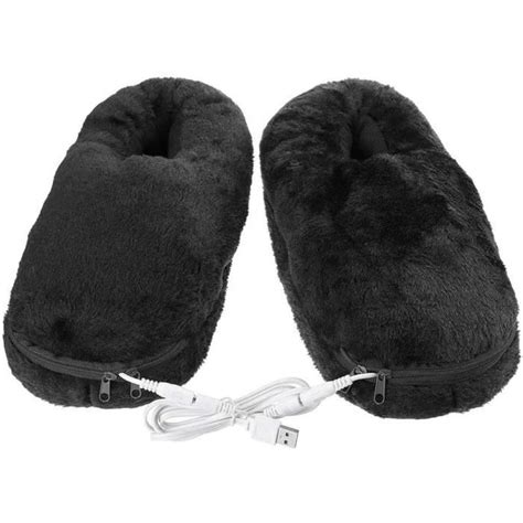 Chaussons chauffants électriques TRAHOO Semelle antidérapante