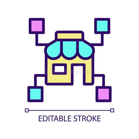 Retail Business Data Mining Rgb Color Pixel Perfect Icon Stock Vector Illustration Of Logotype
