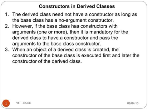 11 Constructors In Derived Classes Ppt