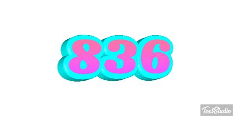 836 Number Animated  Logo Designs
