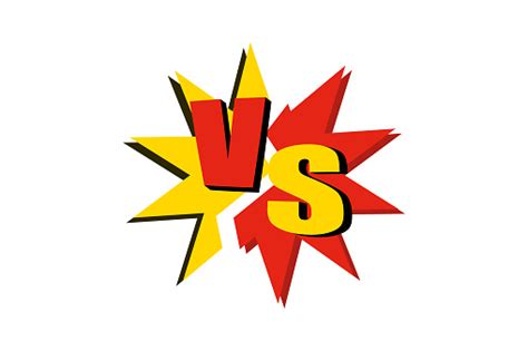 스포츠와 싸움 경쟁에 대한 대 문자 전투 대 경기 게임 개념 하프 톤 번개와 평면 만화 스타일의 디자인에서 배경을 싸움 Championship에 대한 스톡 벡터 아트 및