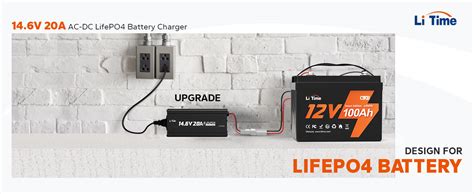 LiTime Batterie au lithium LiFePO4 12V 100Ah TM protection à basse