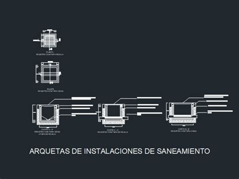 Instalaciones De Saneamiento En Autocad Cad 2602 Kb Bibliocad