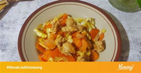 Resep Oseng Ayam Kubis Wortel Sederhana Rumahan Di Yummy App
