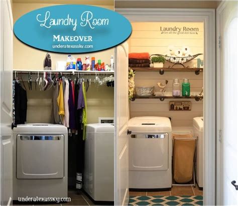 Shiplap Wall Accent Laundry Room Makeover Laundry Room Makeover