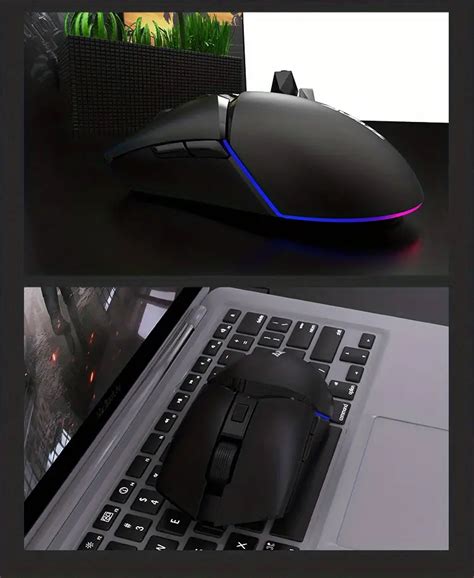 Ajazz I309pro 무선 마우스 듀얼 모드 Rgb 유선 충전식 소년 전자 스포츠 게임 프로그래밍 가능 Temu