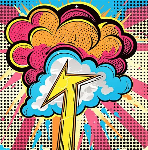 Comic Pop Art Background Premium Ai Generated Image