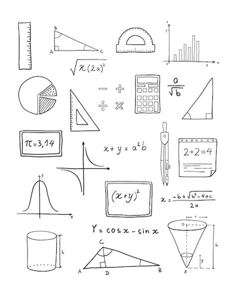 Hand Drawn Maths Premium Vector