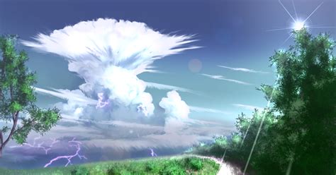 風景画 雷鳴 弦弓旋一のイラスト Pixiv