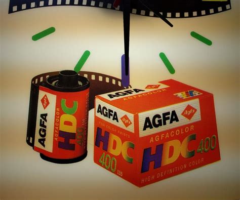 Vintage Agfa Film Lighted Sign Clock Darkroom Classroom Works 1878749235