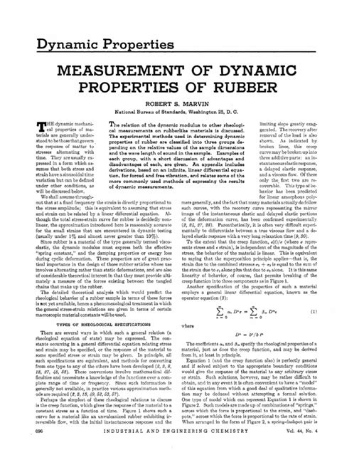 Measurement Of Synamic Properties Of Rubber About Dif Tan Delta Pdf Youngs Modulus