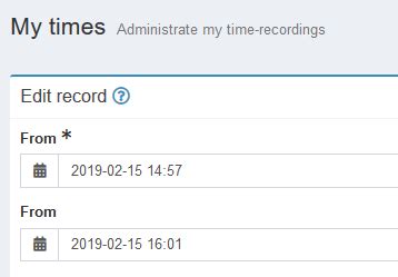Entry Editor Label Wrong From To Issue 587 Kimai Kimai GitHub