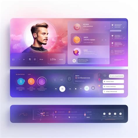 Gradiente Rojo A Púrpura Futurista Hd 8k Ui Ux Diseño Web Para Interfaz