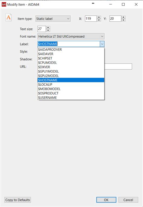 HOSTNAME Does Not Return Full PC Name SensorPanel AIDA64 Discussion Forum