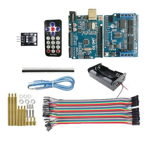 Diy智能遥控小车套件 兼容arduino红外遥控小车套件 阿里巴巴