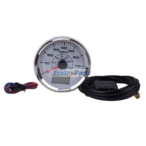 85mm 12v 24v Universal Gps Speedometer Odometer 80mph 120km H With Odo Cog Trip 7 Backlights