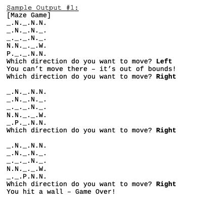 Solved Assignment B Maze Game D Arrays Can Be Used To Chegg