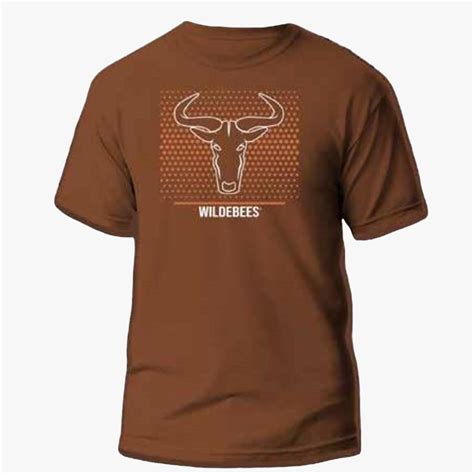 Wildebees Mens Dot Logo Tp Short Sleeve Tee Burnt Rust Brands Megastore
