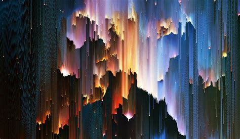 Space Pixel Sorting Abstract Digital Art Wallpapers Hd Desktop And