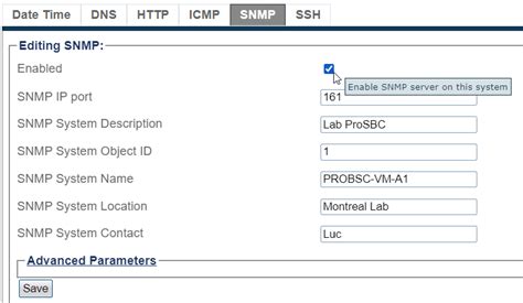 Enabling The Snmp Agent Tb Wiki