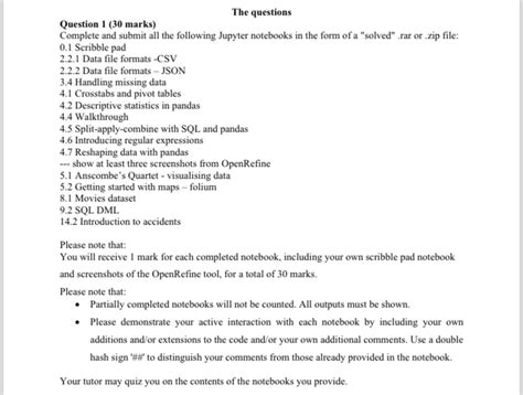 Solved The Questionsquestion 1 30 ﻿markscomplete And