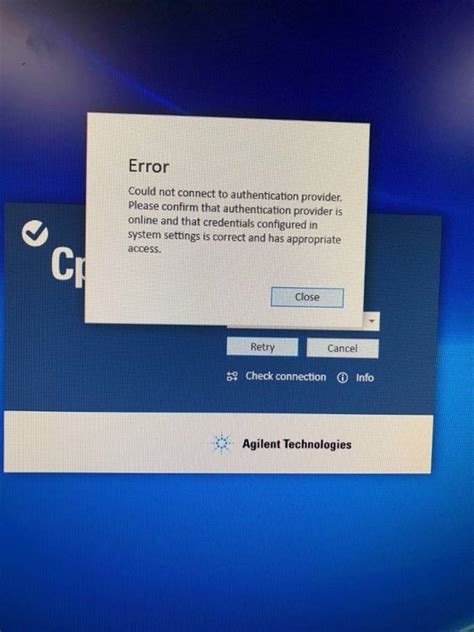 Connection To Control Panel Lost Forum Chromatography Software Agilent Community